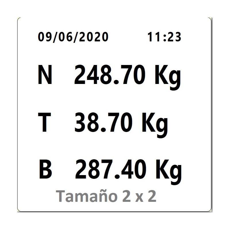 Bascula Plataforma Con impresora de Etiquetas - Básculas Iker